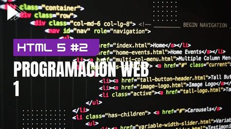 Programación Web 1 Html 5 Parte 2 Youtube