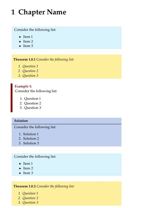 Formatting Vertical Line Next To Example Environment Changes Indentation Of Itemize And