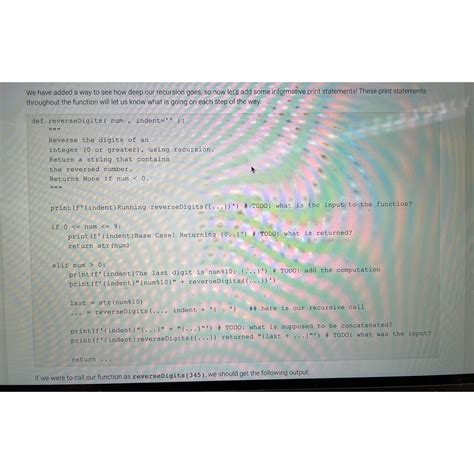 Solved We Have Added A Way To See How Deep Our Recursion