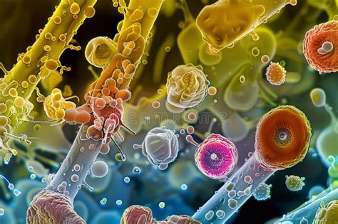 Illustrations Of Bacteria Under The Microscope Stock Illustration Illustration Of Examination