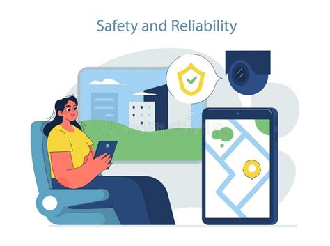 safety and reliability concept stock vector illustration of
