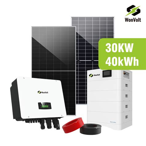 Wonvolt 3phase Thailand Solar System 25kw 30kw 40kw Off Grid Energy