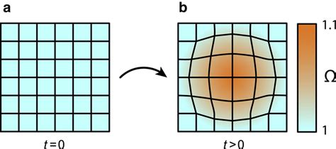 Sketch Of The Grid Deformation In The Fixed Frame Of Reference