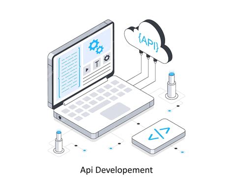Premium Vector Api Development Isometric Stock Illustration Eps 10 File