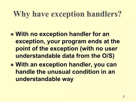 Exception Handling PPTX