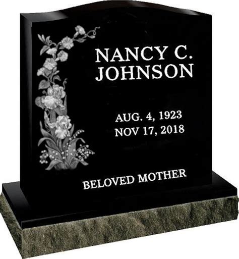 Tombstone Engraving Designs