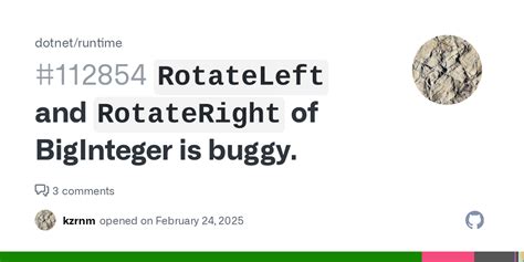 `rotateleft` and `rotateright` of biginteger is buggy · issue 112854