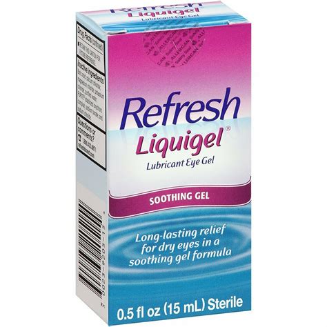 Refresh Liquigel Lubricant Eye Gel Preserved Tears 05 Oz 4 Pack