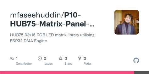 Github Mfaseehuddinp10 Hub75 Matrix Panel I2s Dma Hub75 32x16 Rgb Led Matrix Library