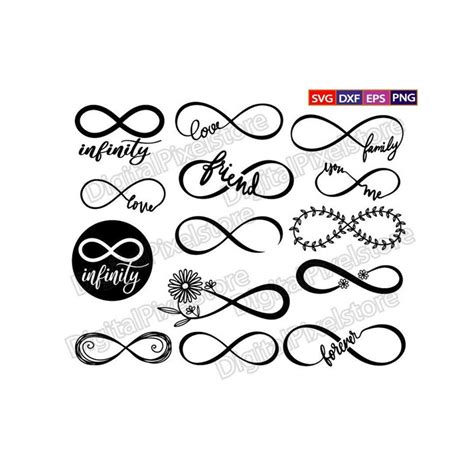 Infinity Symbol SVG Infinity Svg Bundle Infinity Silhouette Inspire Uplift