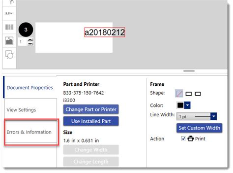 find and correct label errors in custom designer brady support