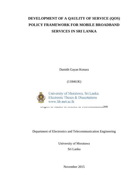 Pdf Policy Framework For Qos Measurement In Mobile Broadband Dokumentips