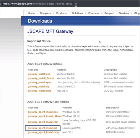 how to update jscape mft gateway agents for windows jscape