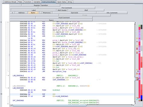 ghidra prepend memory segment in assembly listing view reverse