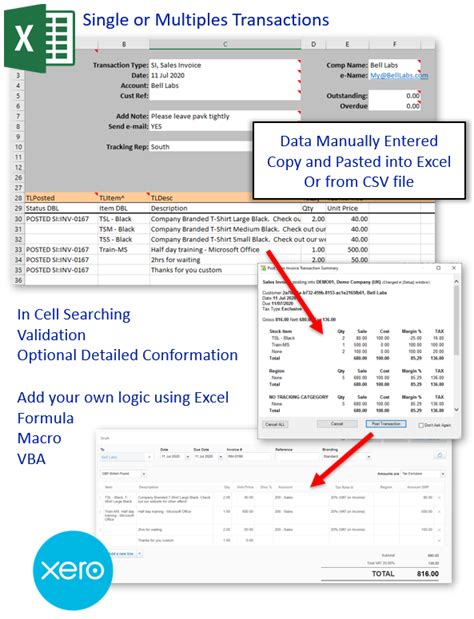 Xero Import Sales Orders Journals Import From Excel
