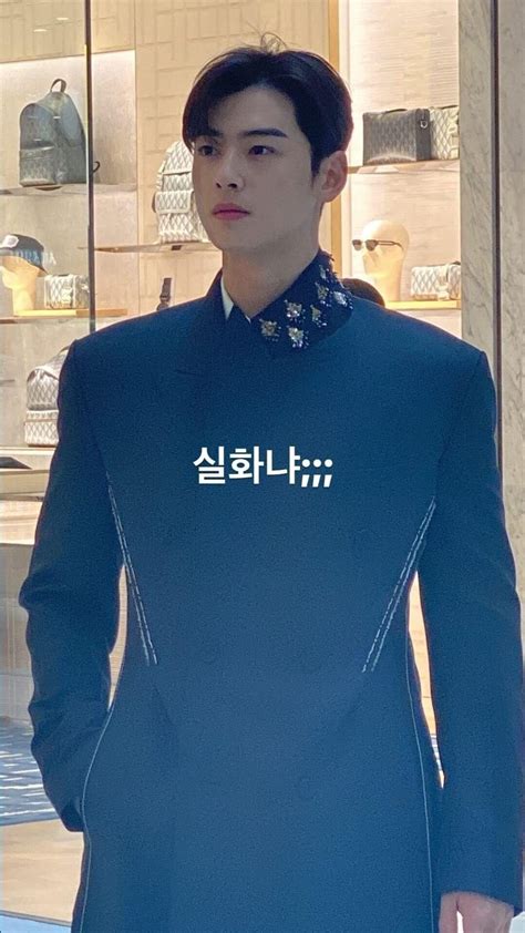 어제자 디올 매장 차은우 패션 에펨코리아