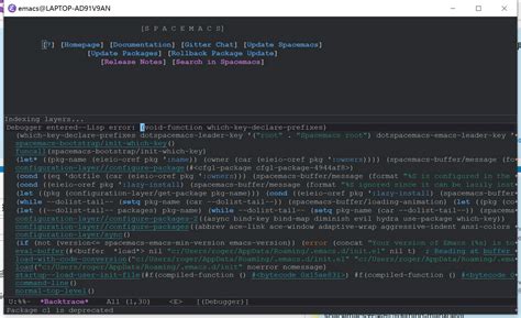 spacemacs安装失败，提示 symbol s function definition is void which key declare