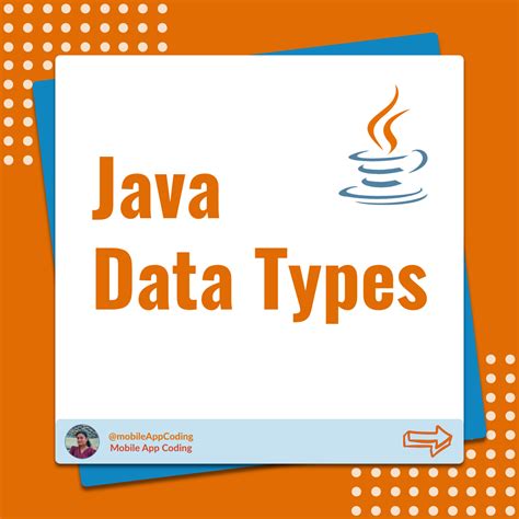What Are Data Types In Java Data Mobile App Coding