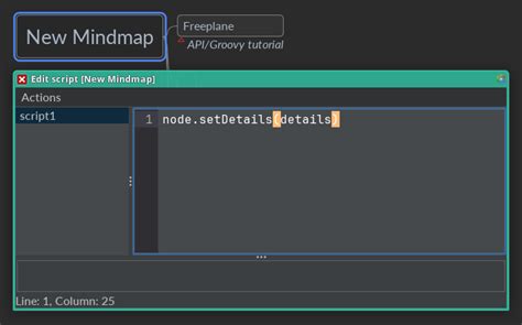 API Groovy Tutorial Freeplane Documentation