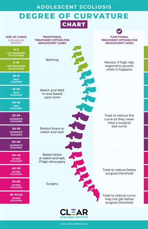 Scoliosis Degree Of Curve Explanation Chart Chiropractor In St Augustine