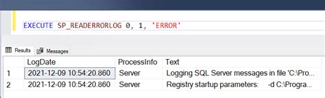How To View Sql Server Error Logs