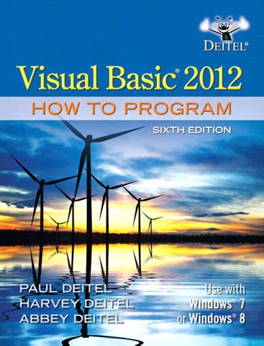 Visual Basic 2012 How To Program Deitel And Associates Inc