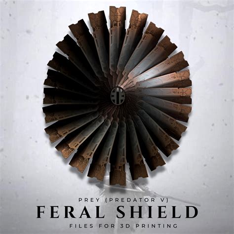 Stl File Feral Shield Prey・model To Download And 3d Print・cults