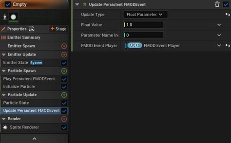 UE4 Update Float Parameter