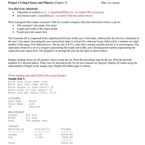 Solved Project 2 Using Classes And Objects Chapter 3 Duc