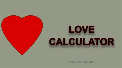 Percentage Calculator Love