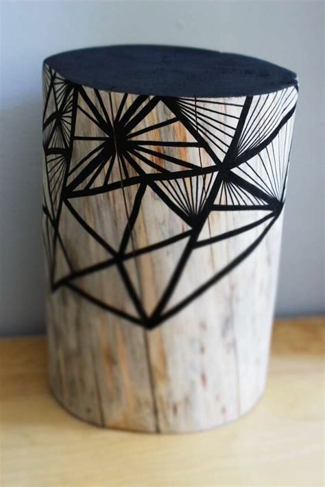 33 идеи как сделать обычный деревянный пень креативным и стильным ...