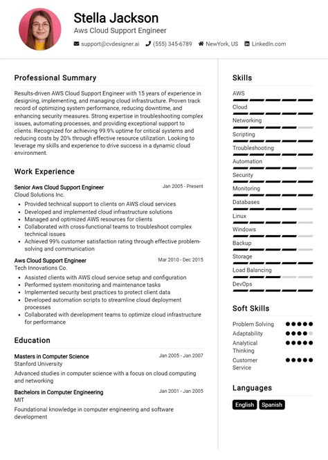 10 AWS DevOps Engineer Resume Examples For 2024 Free Templates CVDesigner Ai