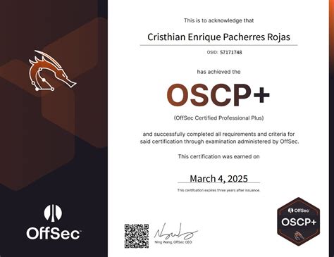 Oscp Oscpplus Offensivesecurity Cybersecurity Infosec Hacking… Cristhian Pacherres 33
