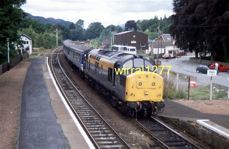 6x4 Railway Photograph Class 37 37294 At Pitlochry 0994 £180