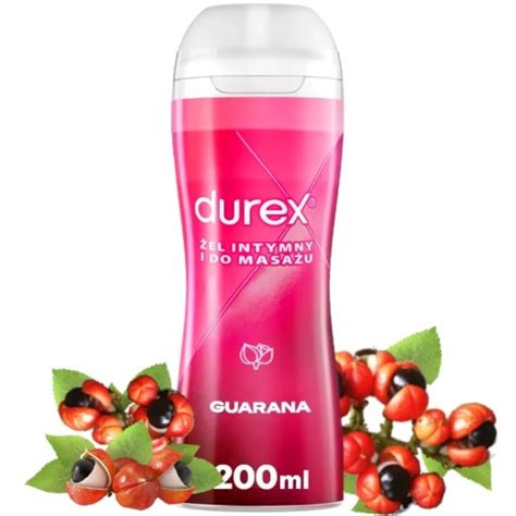Żel Intymny Durex Play Guarana 2w1 200ml Duży Lubrykant Wodny Sex Masaż