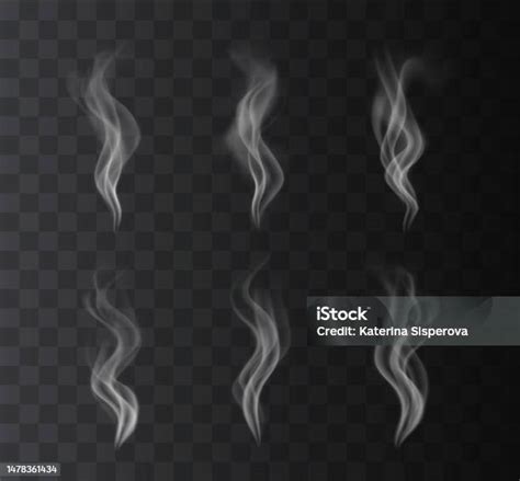 어두운 배경에 현실적인 연기 또는 증기 효과의 벡터 세트 0명에 대한 스톡 벡터 아트 및 기타 이미지 0명 개념 개체 그룹 Istock