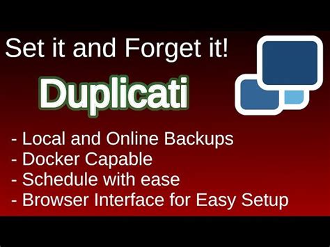 Free Video Duplicati A Set It And Forget It Backup Tool For Local