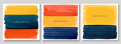 벡터 그림입니다 추상적인 현대 미술 미학 배경 다채로운 잉크 브러시 스트로크 소셜 미디어 템플릿 웹 배너디자인 수채화 페인트 다채로운 작품 스트라이프 페인팅 개체 그룹에