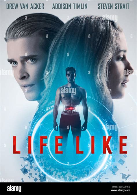 Life Like Poster Large Heads From Left Drew Van Acker Addison Timlin Small Figure Steven