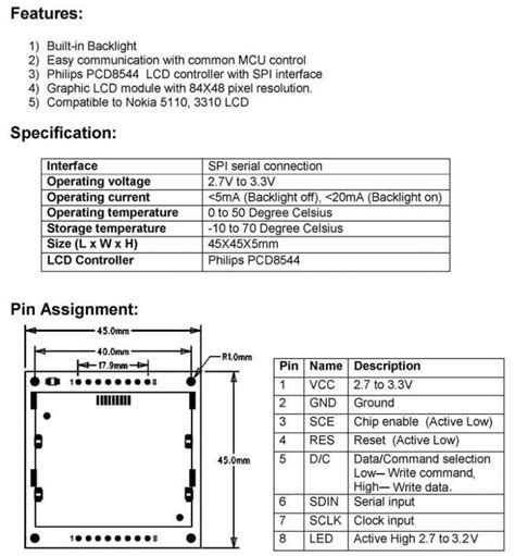 Nokia 5110 Arduino Pinout A Complete Guide