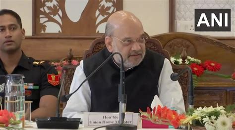 Home Minister Amit Shah Reviews Security Situation In Jammu And Kashmir