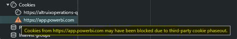 Reactjs Power Bi Reports Not Rendering Due To Third Party Cookies