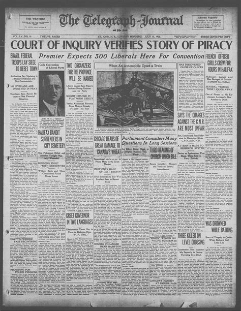 Telegraph Journal 1923