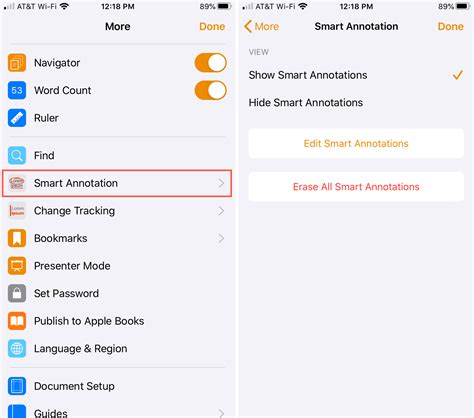 How To Use Smart Annotations In Pages On Iphone And Ipad