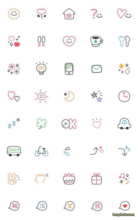 简笔画符号 简笔画符号图案 苗苗知道