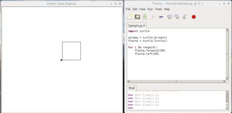 Tutoriales Introducción A Python Turtle Graphics En Raspberry Pi