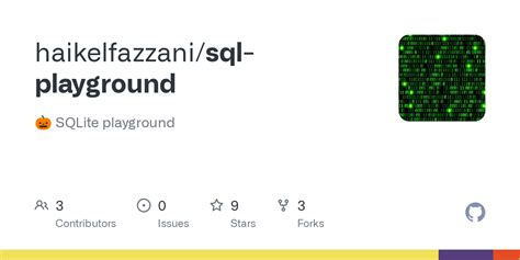 github haikelfazzani sql playground 🎃 sqlite playground