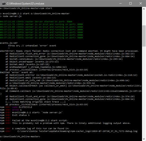 Server Crash Issue Nelderson MV Online GitHub