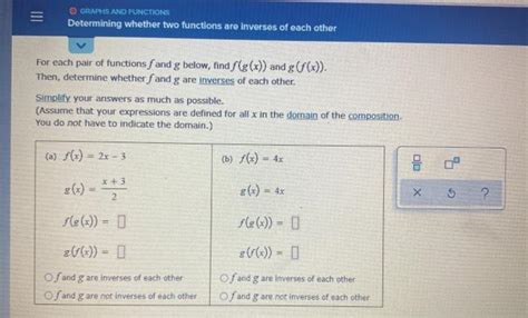 Solved Ographs And Functions Quotient Of Two Functions