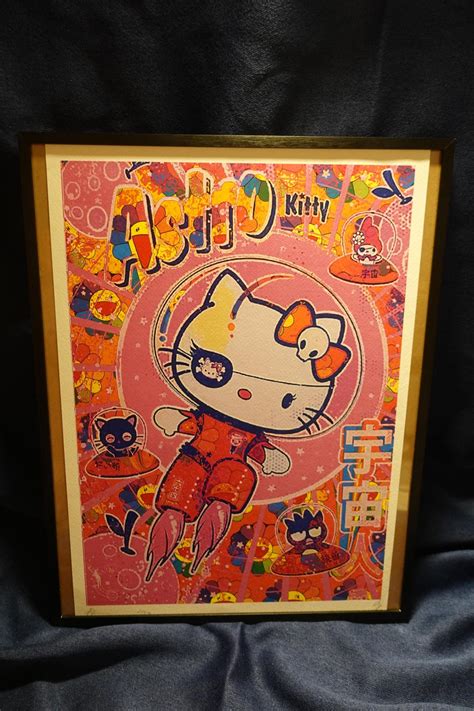 Hello Kitty Space Takashi Murakami Death Nyc Original Signed And